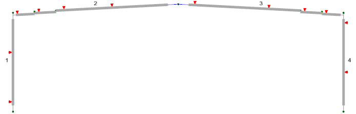 View steel member top flanges